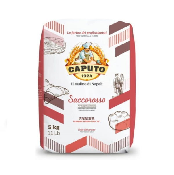 Caputo Cuoco Saccorosso, Tipo 00 Pizzamehl 5 kg – Pizza Dude
