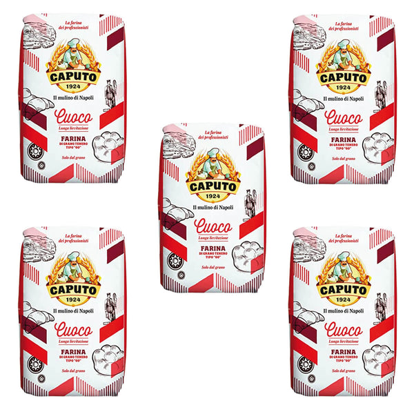 Caputo Chef/Cuoco, Tipo 00 Pizzamehl, 5 x 1 kg – Pizza Dude